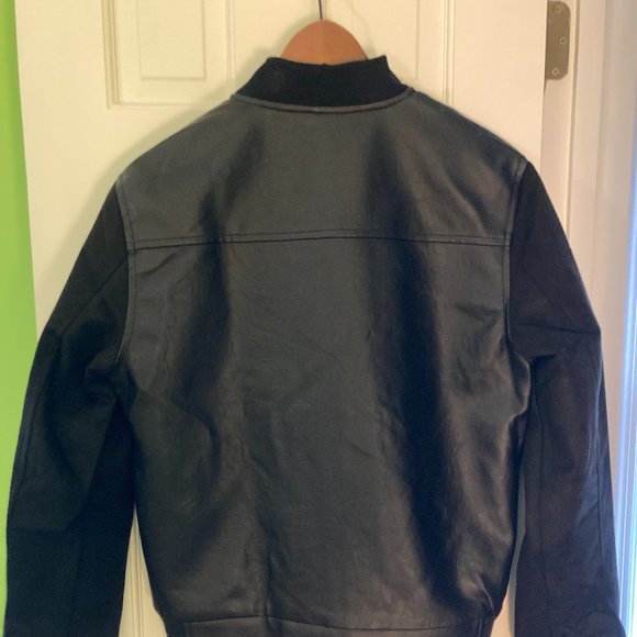 F-Collection | Jackets & Coats | Fcollection Mens Black Leather Jacket ...